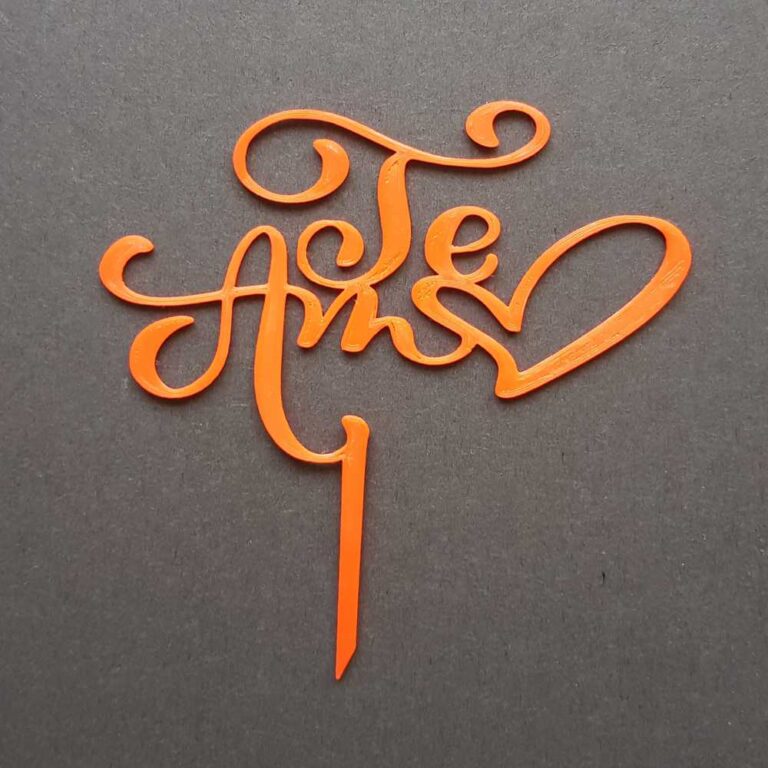 Cake Topper Te Amo - Regala un Cake Topper - Personaliza Ahora