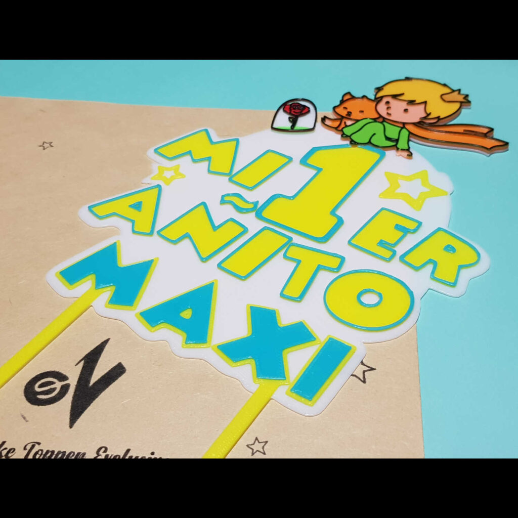 Cake Topper para el Cumpleaños 1 año de tu bebe - Personaliza Ahora