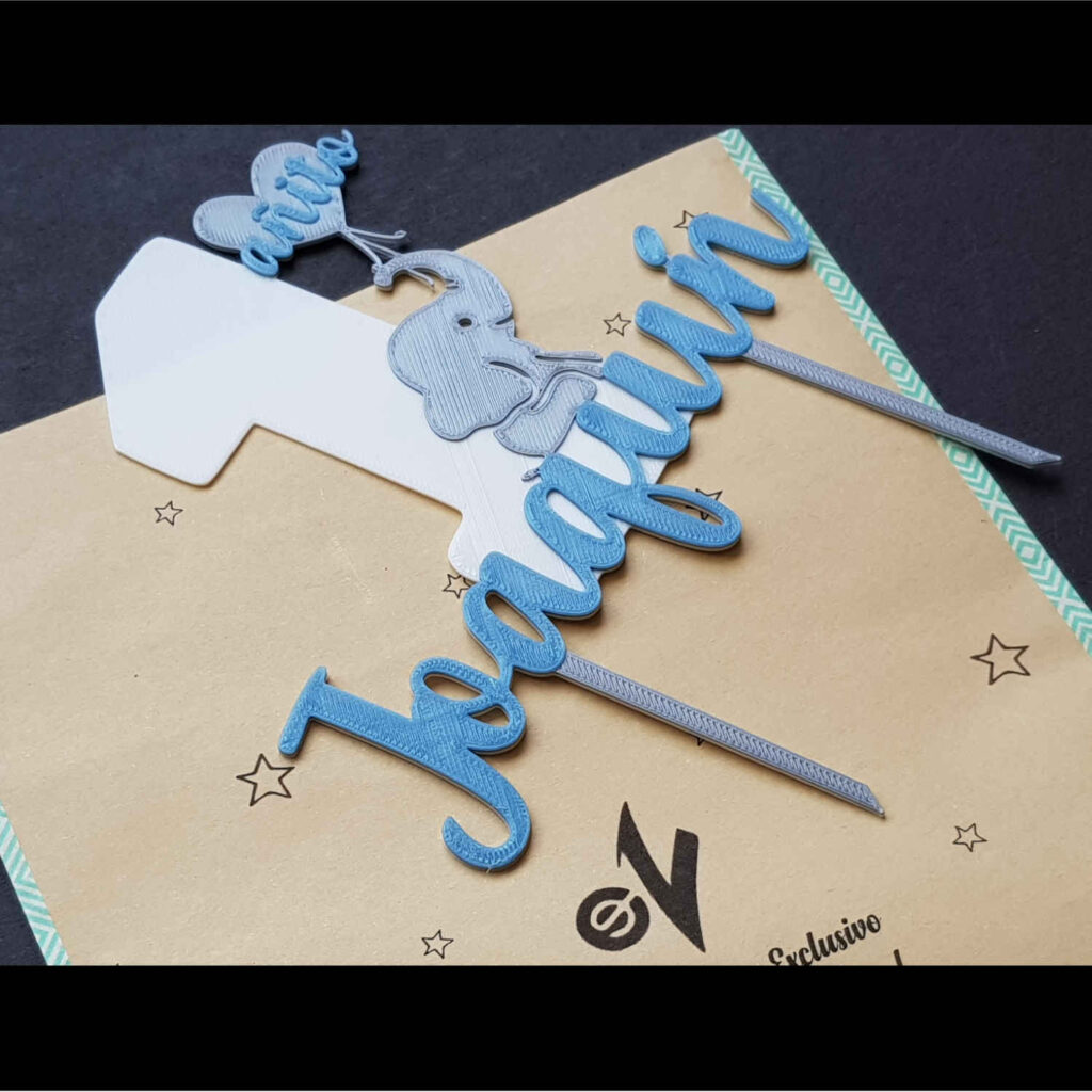 Cake Topper con Edad y Nombre para cumpleaños - Personaliza Ahora