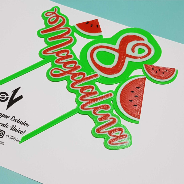 Cake Topper Sandia para cumpleaños - Personaliza Ahora